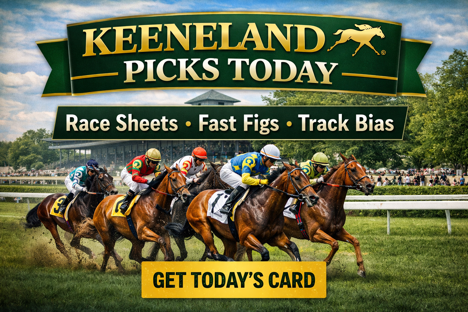 Keeneland Picks | Race Sheets, Track Bias & Meet Analysis
