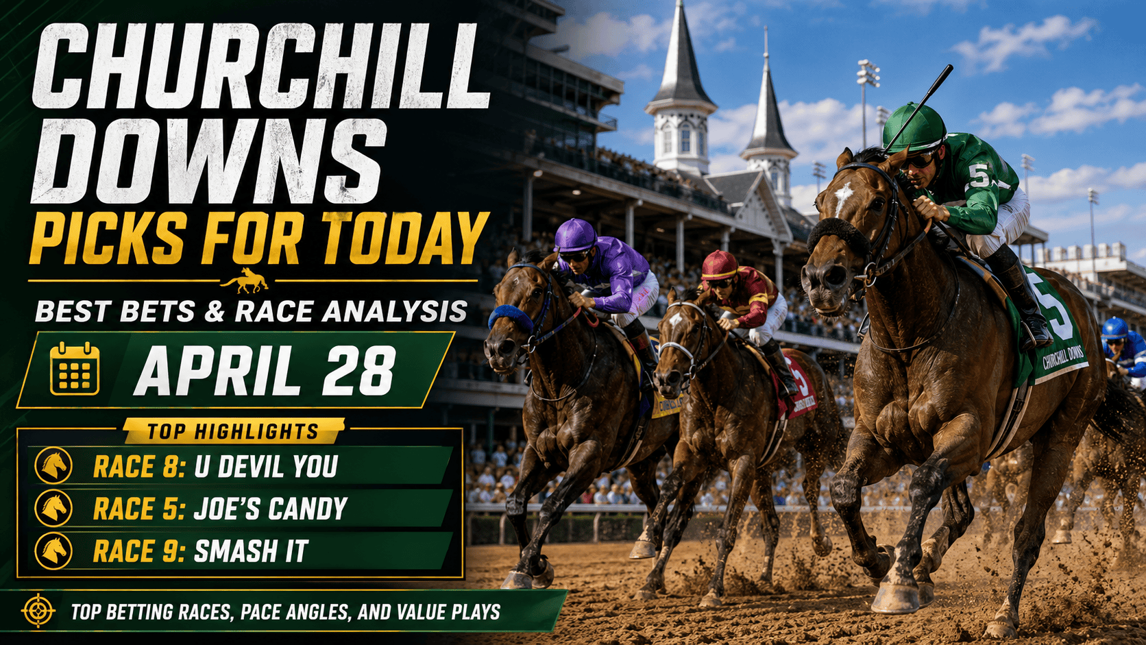 Churchill Downs Picks for Today, April 28: Best Bets and Race Analysis ...
