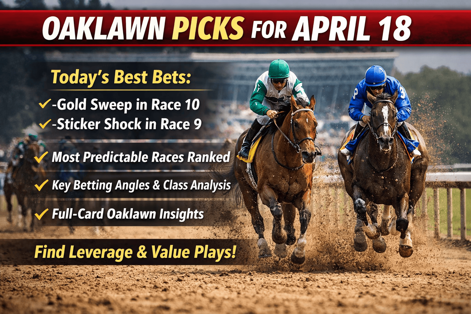 Oaklawn Picks for Today, April 18: Best Bets and Race Analysis - Today ...