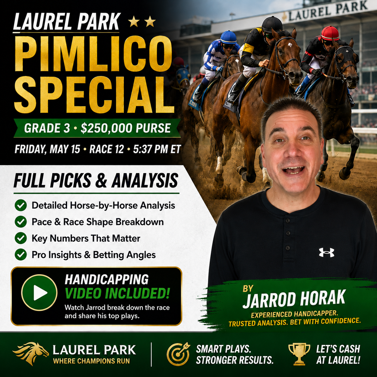 Pimlico Special 2026 Picks & Analysis at Laurel - Today's Racing Digest
