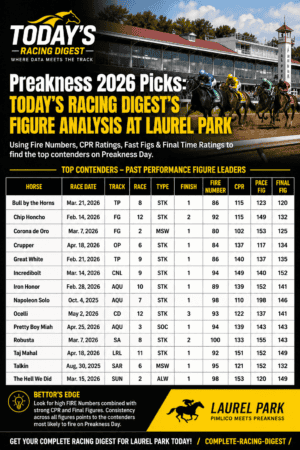 Laurel Park Picks Today | Race Sheets, Track Profile & Bias