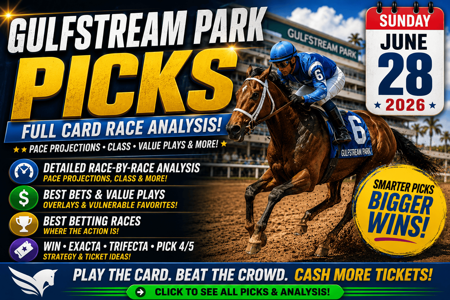 Gulfstream Park Picks Today (June 28): Best Bets, Value Plays & Full ...