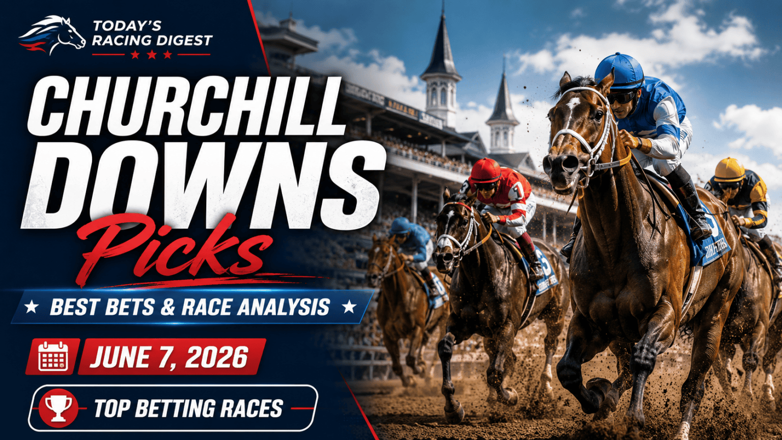 Churchill Downs Picks for Today, June 7: Best Bets and Race Analysis