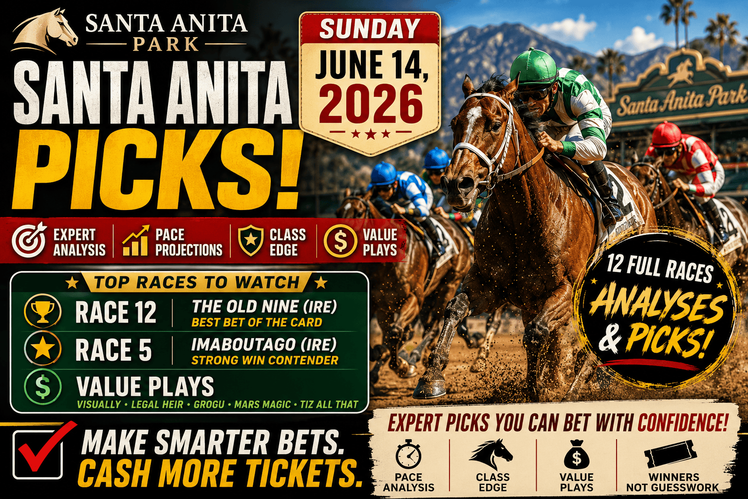 Santa Anita Picks Today: Best Bets, Race Analysis, and Wagering ...